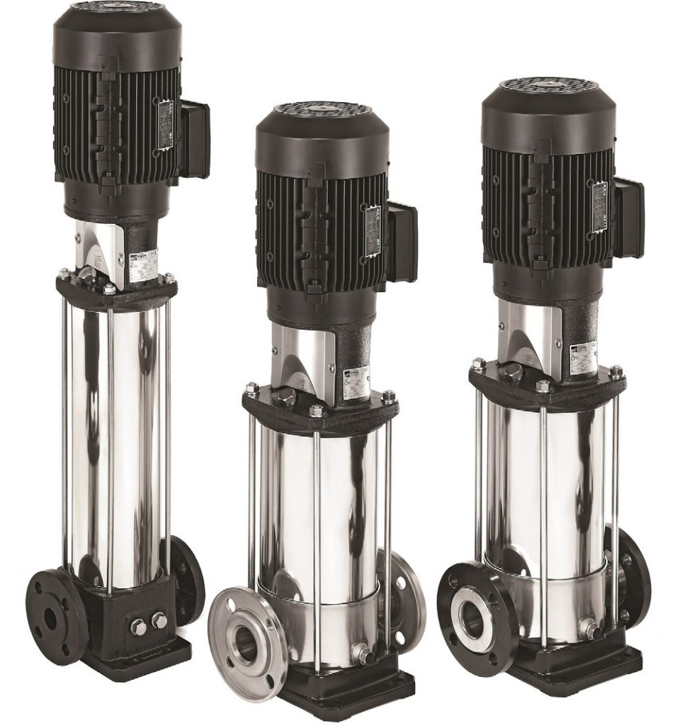 الکتروپمپ طبقاتی تمام استیل عمودی فشار قوی آبارا EVMS و EVMSG - شرکت پمپ آبارا